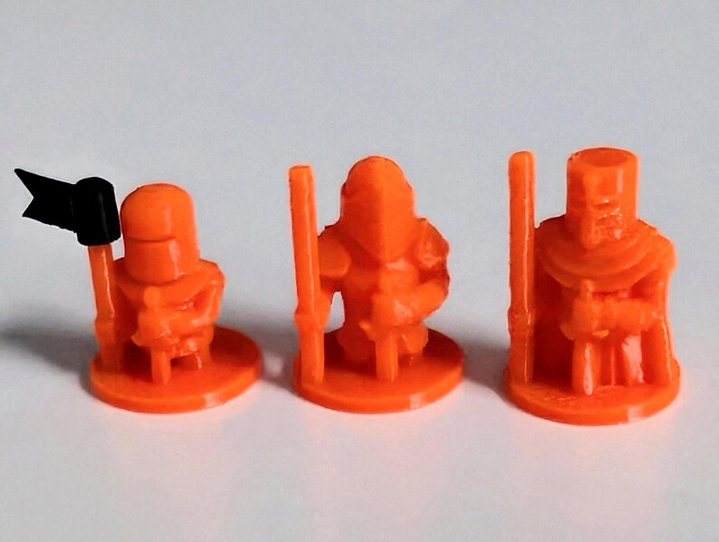 Catan Knight Piece Set With Activation Flags & Storage | Cities and ...
