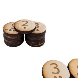 Catan Upgrade – Wood Etched Number Tokens | Laser Cut | Natural Wood - Etsy