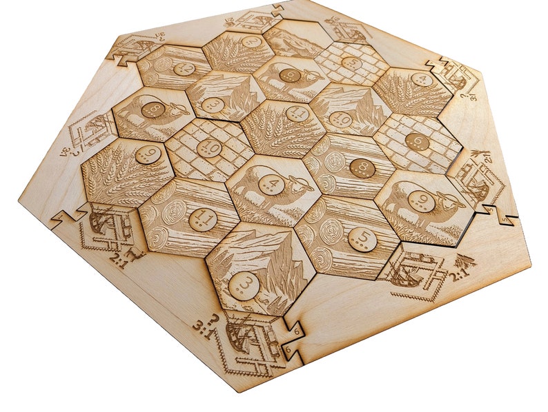 Settlers of Catan Board Game Bundle 6 Players Board & Accessories ...