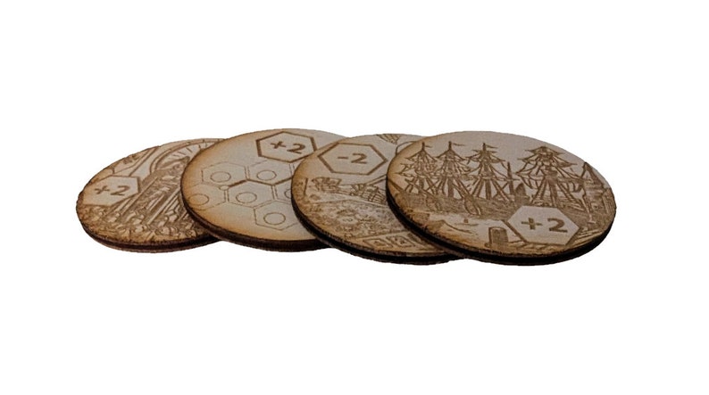 Settlers of Catan Award Tokens Set Laser Cut Natural Wood - Etsy
