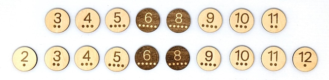 Catan Upgrade – Wood Etched Number Tokens | Laser Cut | Natural Wood - Etsy