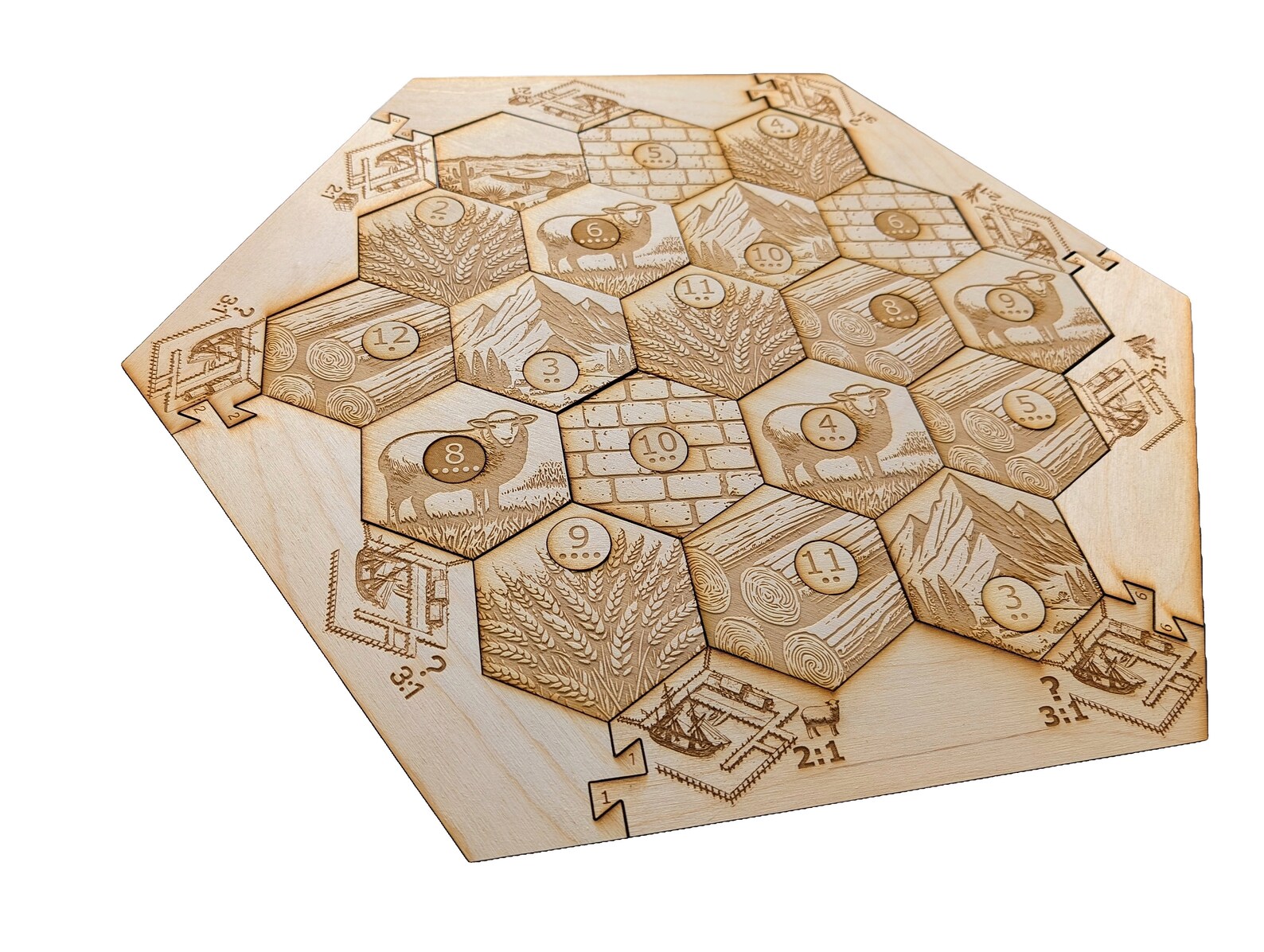 Settlers of Catan Board Game Bundle 6 Players Board & Accessories ...