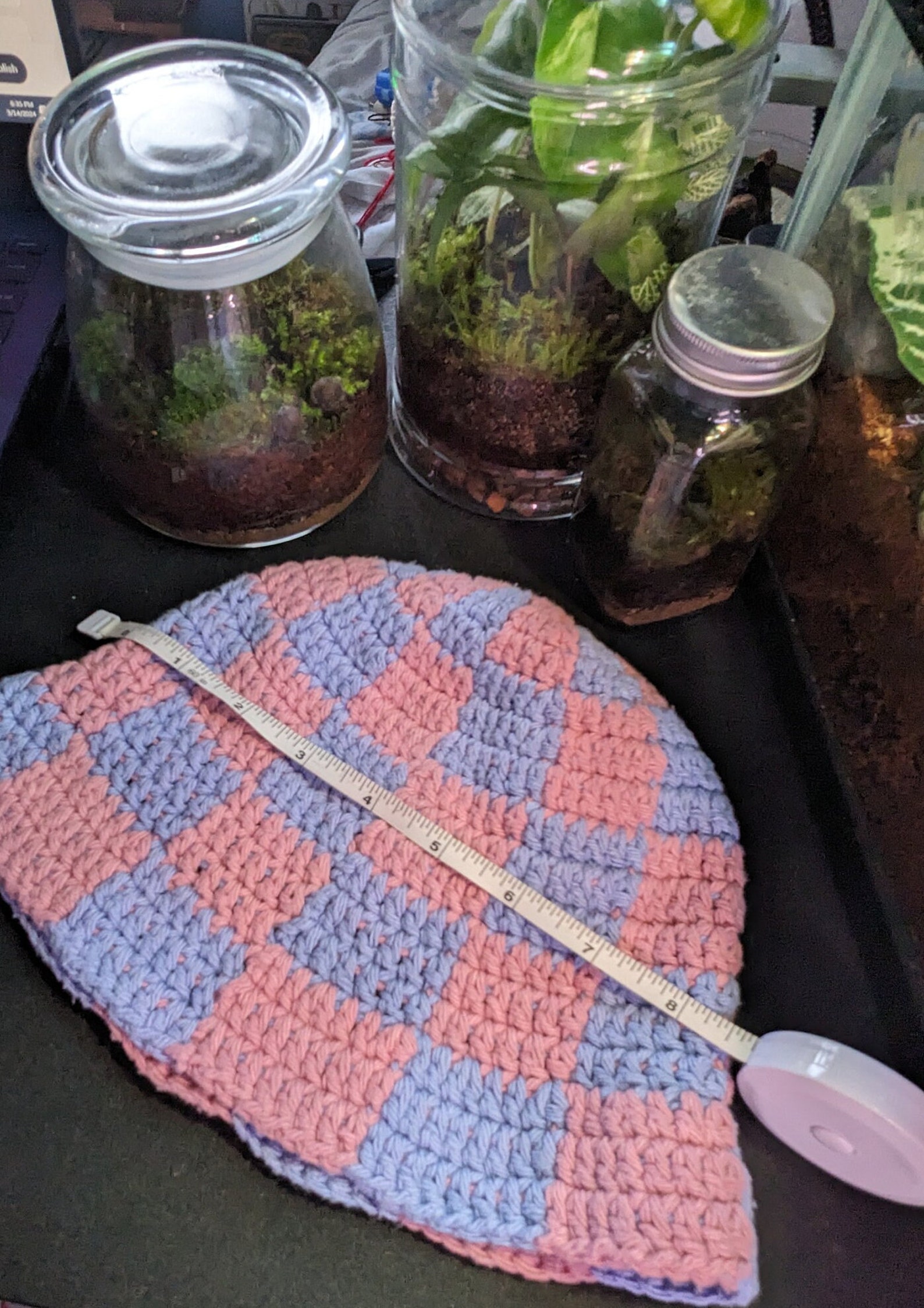 Crochet Bucket Hat Checker Pattern - Etsy