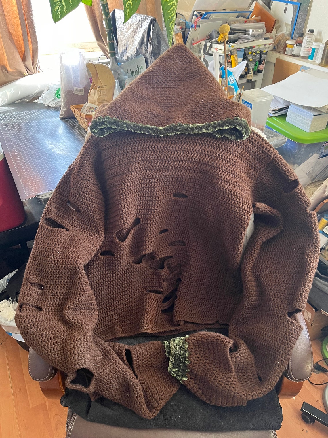 Zombie Moss Crochet Sweater Pattern medium 2XL - Etsy