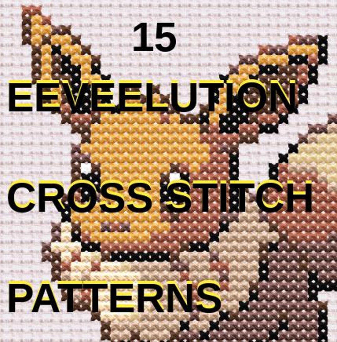 Eeveelution Cross Stitch Patterns | 15 Patterns - Etsy