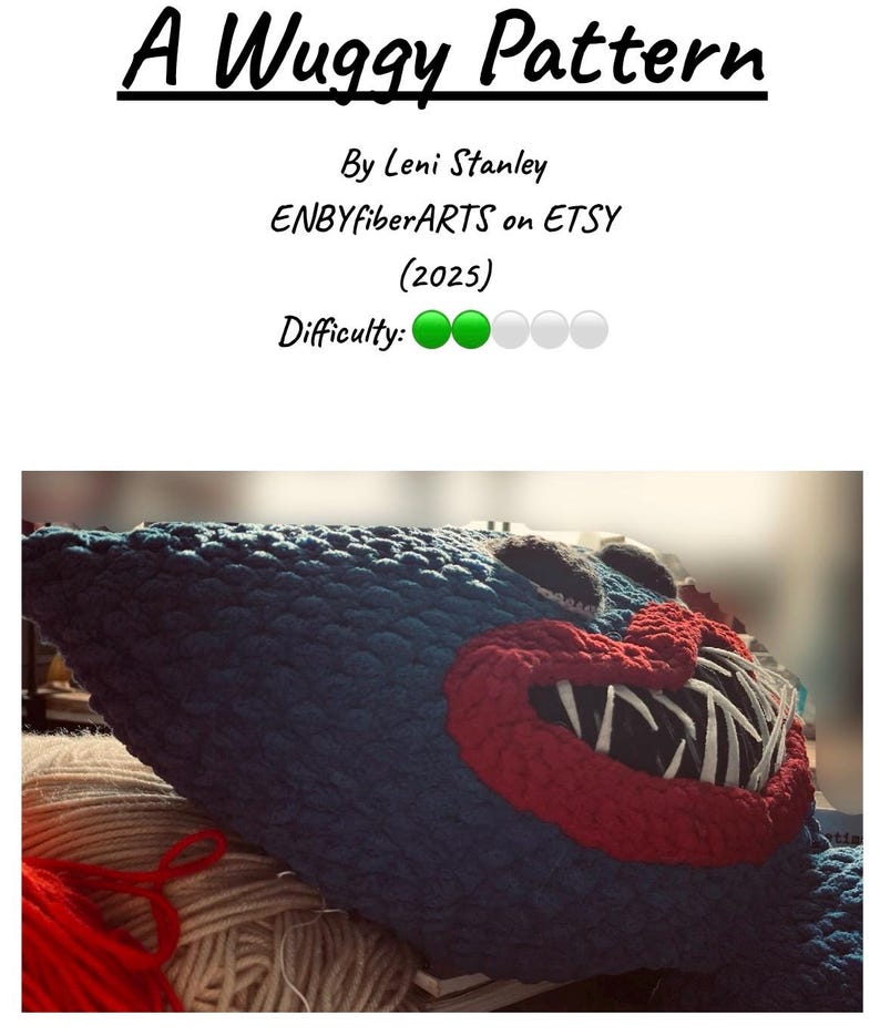 GIANT Huggable Wuggable Crochet Amigurumi Pattern - Etsy