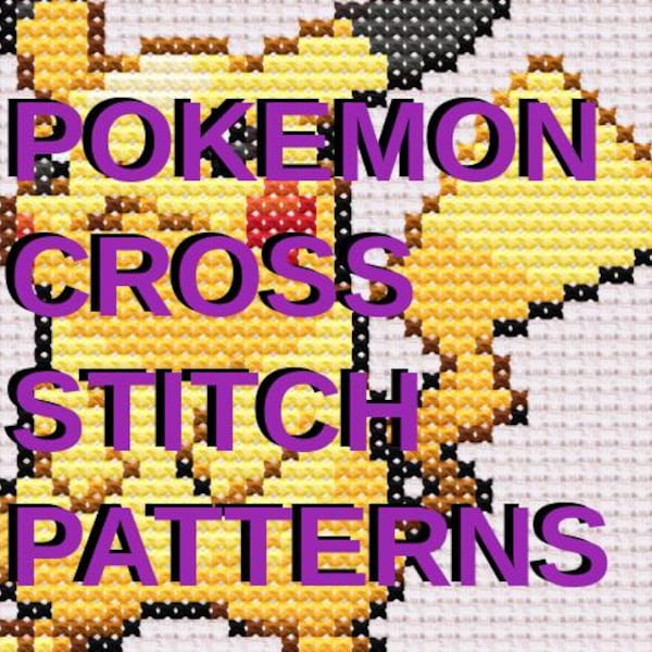Pokemons Cross Stitch - Etsy