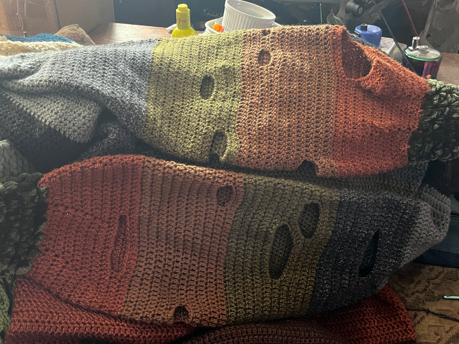 Zombie Moss - Crochet Sweater Pattern (medium - 2XL) - Etsy