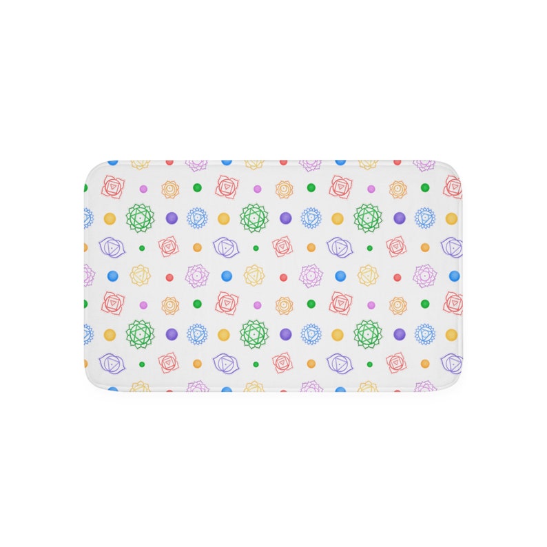 Seven Chakras Memory Foam Bath Mat Bathroom Accessories Home & Living ...
