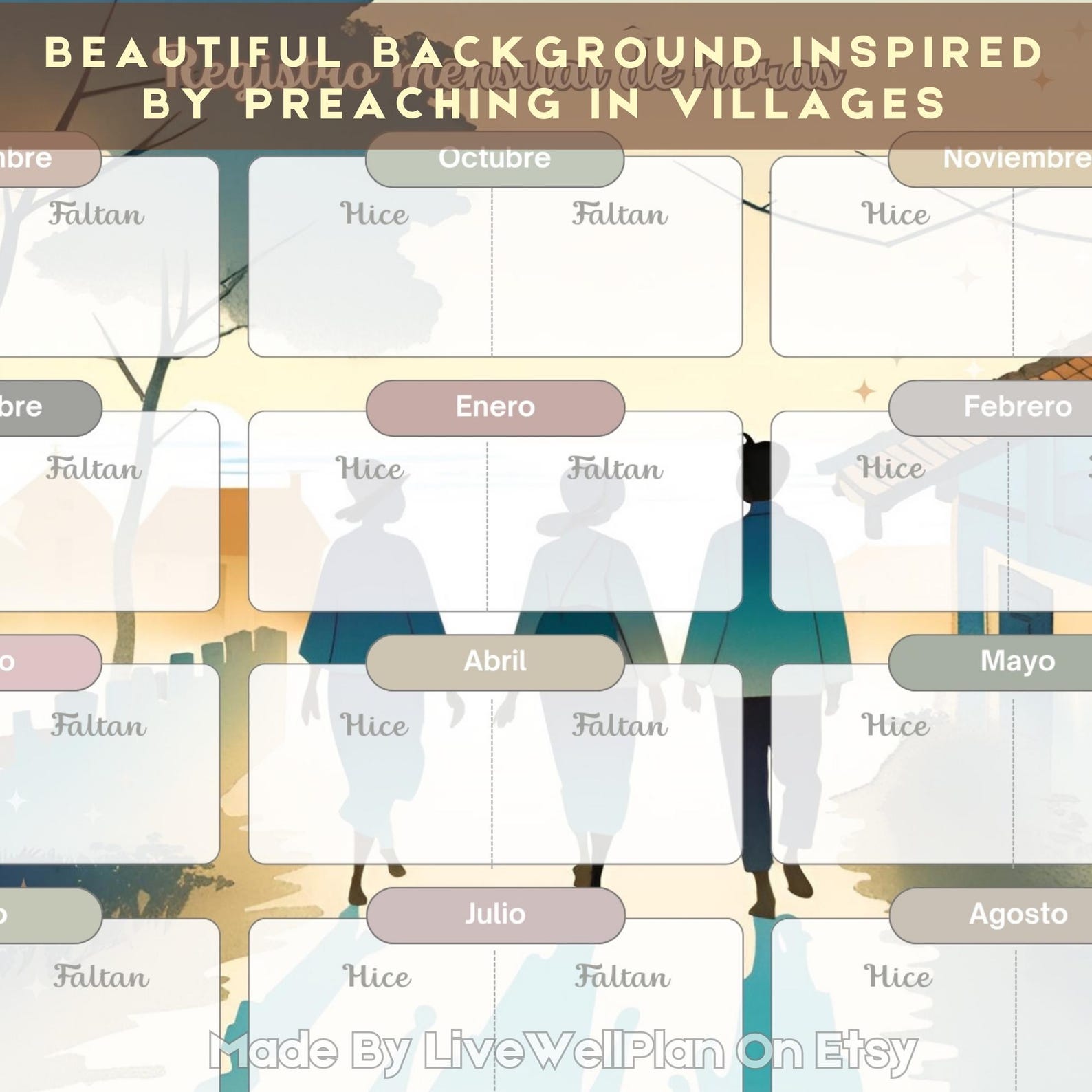 Monthly Hours Log Jw Ministry Organizer Printable Pdf JW Digital ...