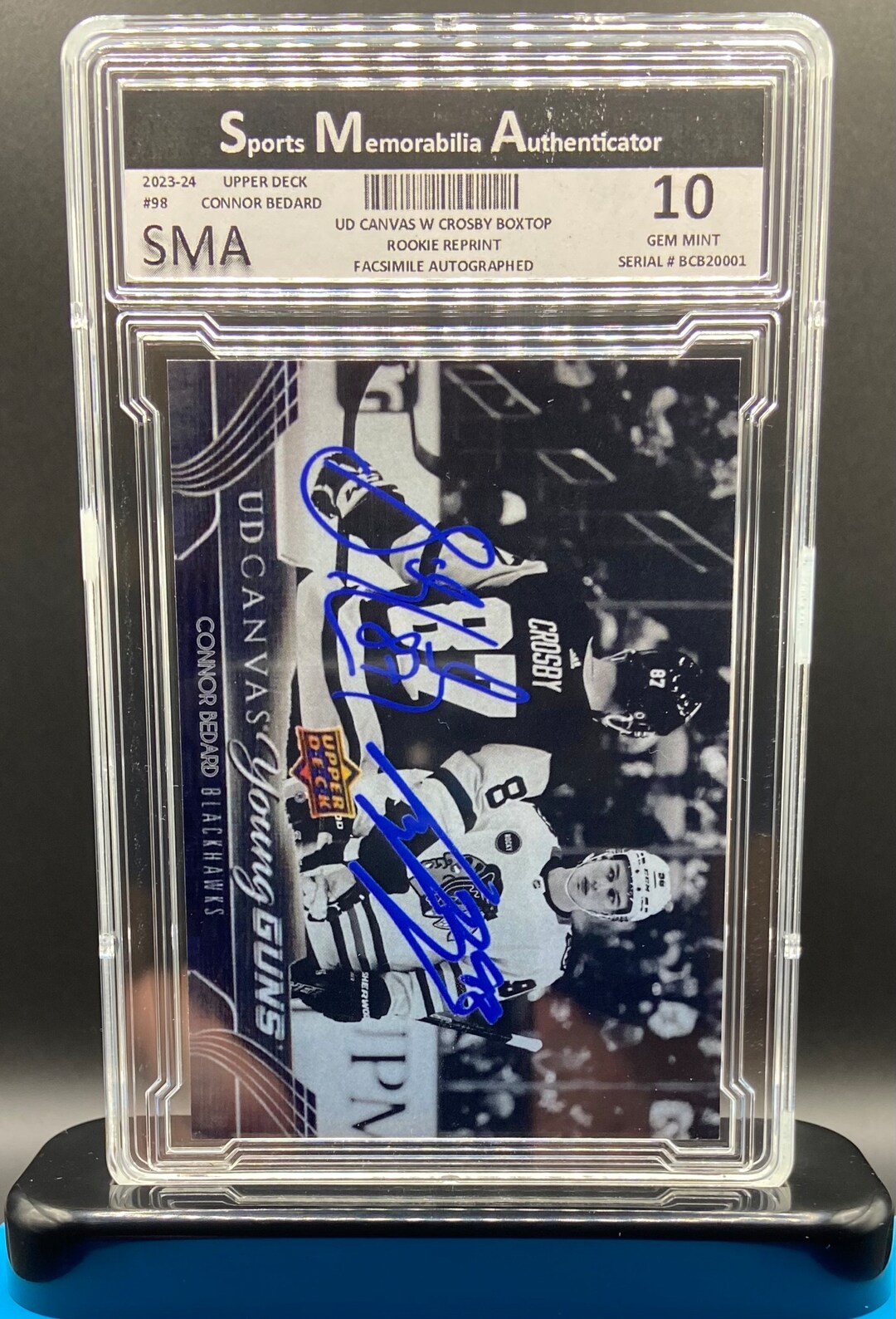 Connor Bedard 2023-24 Upper Deck UD Canvas Young Guns Rookie Card RC W ...