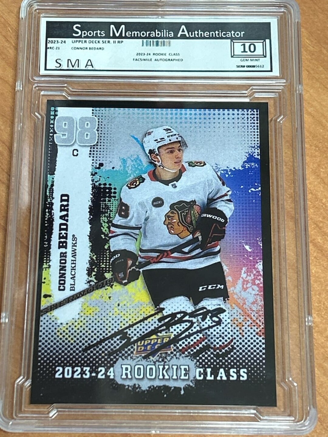 2023-24 Connor Bedard Rookie Class Facsimile Autographed Prospect RC ...