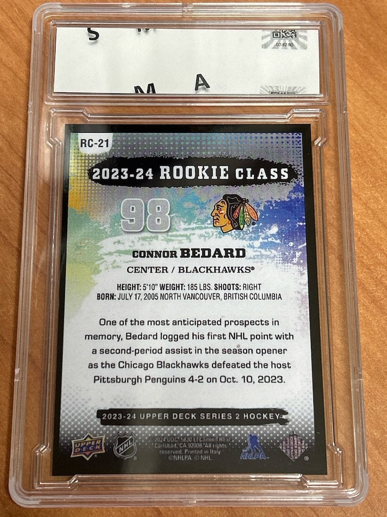 2023-24 Connor Bedard Rookie Class Facsimile Autographed Prospect RC ...