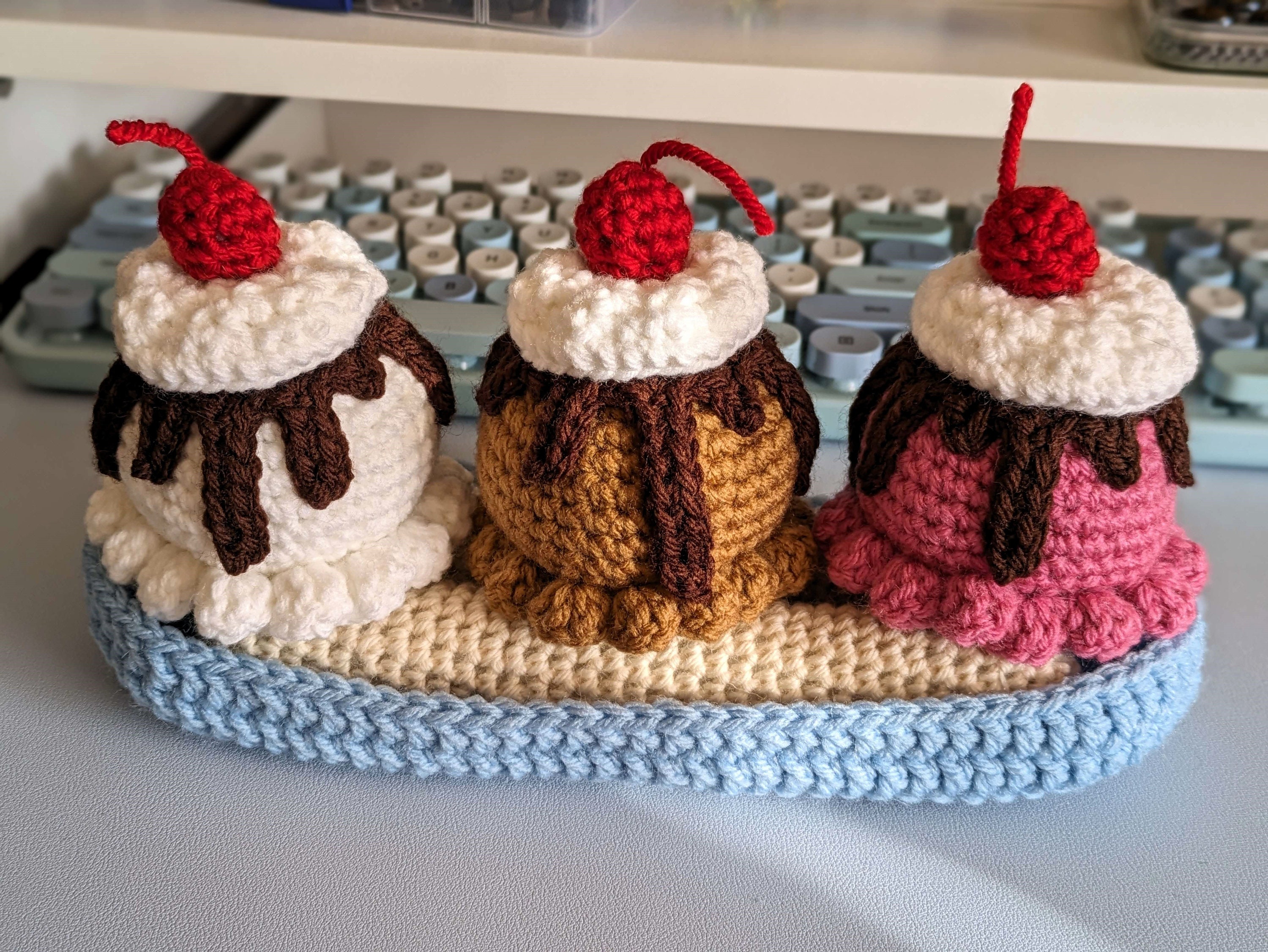 Crochet Banana Split Amigurumi Pattern - Etsy