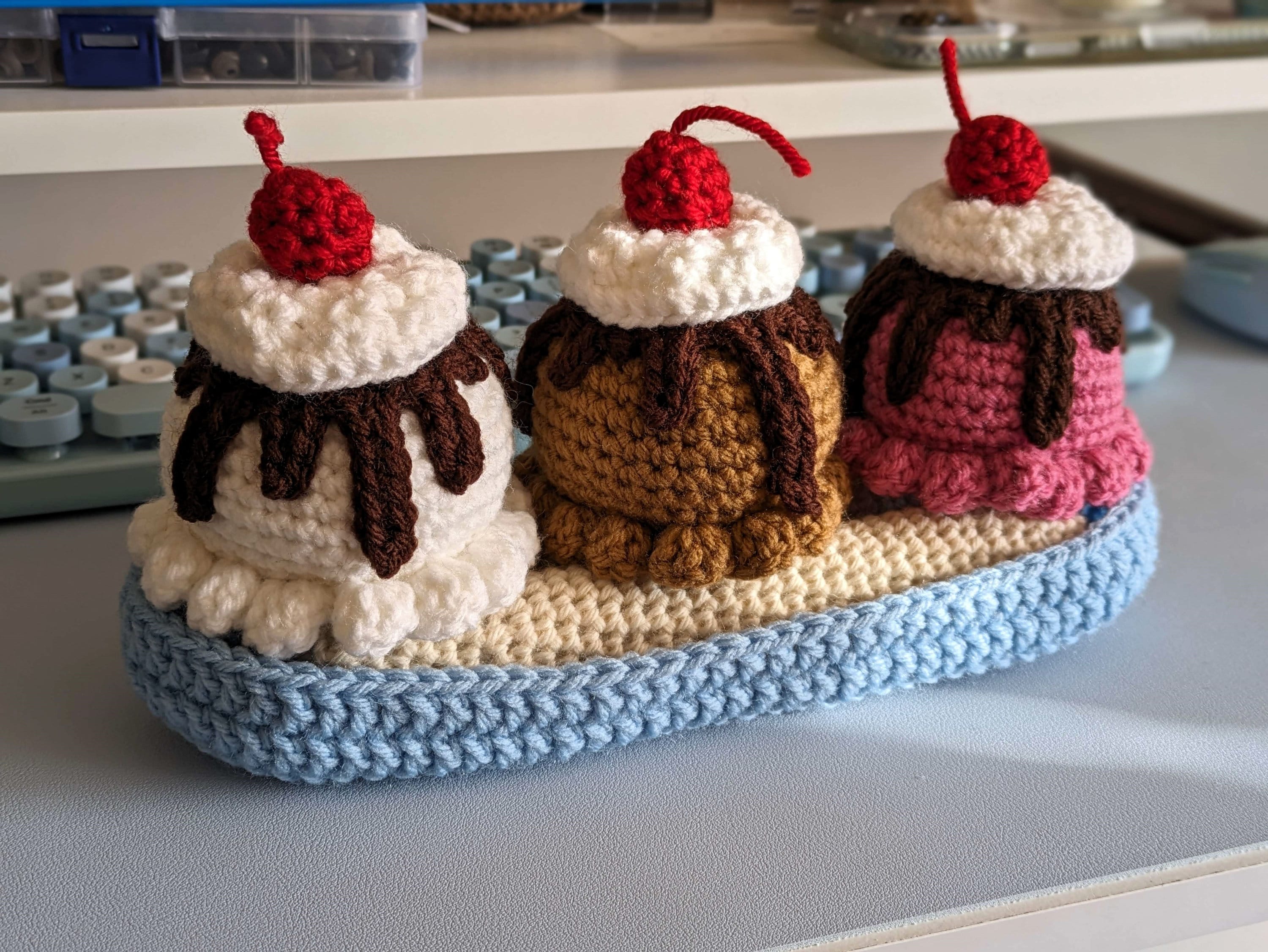 Crochet Banana Split Amigurumi Pattern - Etsy