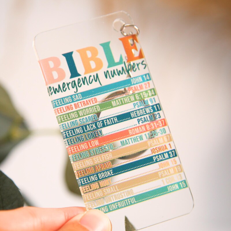 Bible Verse Keychain - Etsy