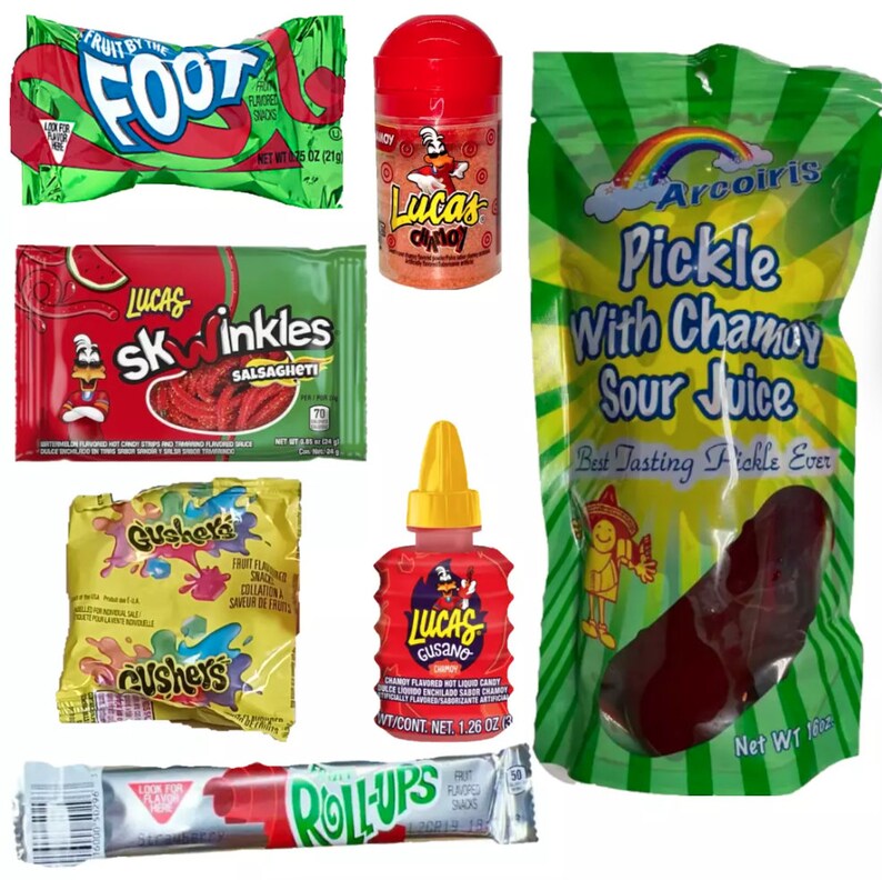 Sour Chamoy Pickle Kit With Chamoy Candies PICKLE KITS - Etsy