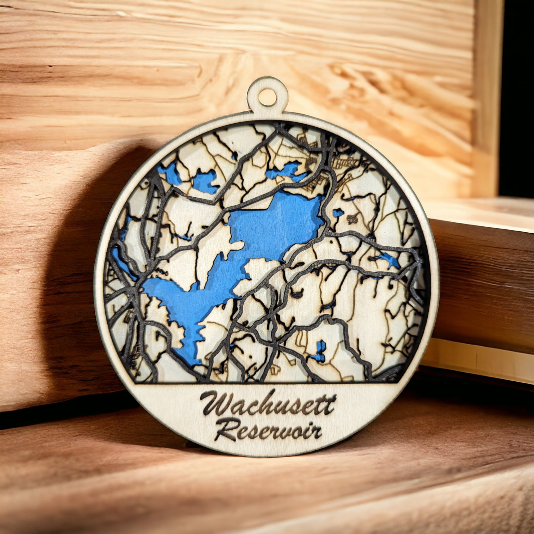 Layered 3D Laser Cut Map Ornament File - Etsy