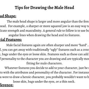 How to Draw the Head! - Etsy