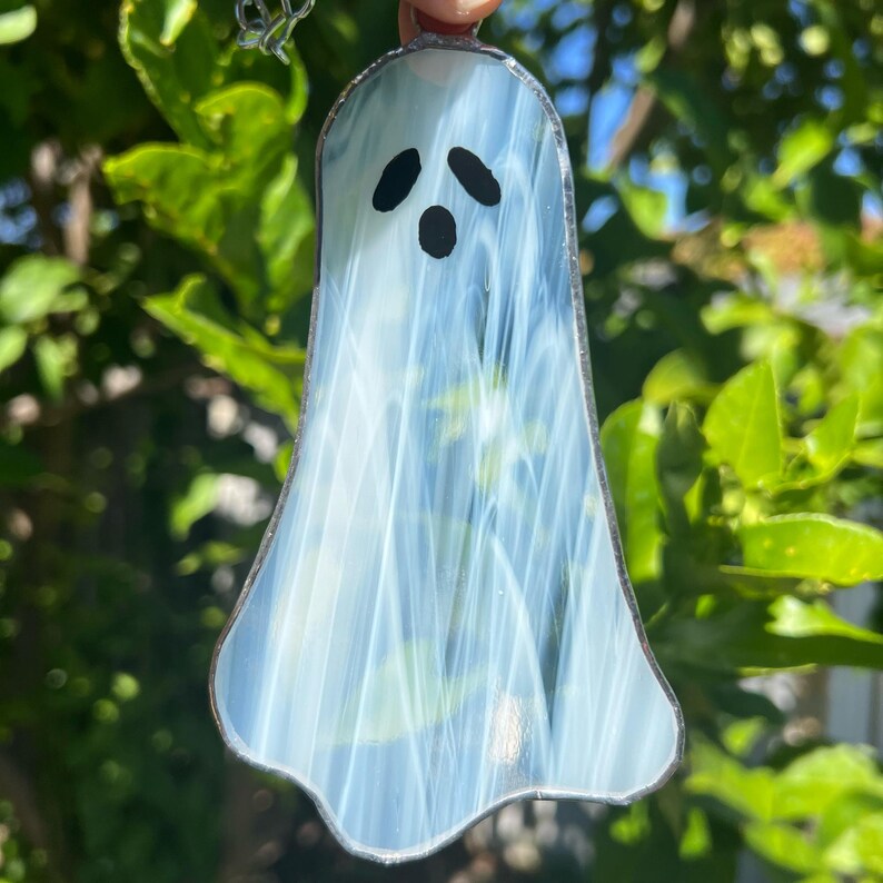 Mystery Ghost Stained Glass Suncatcher / Wall Hanging - Etsy