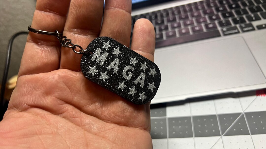 Dark MAGA Keychain - Etsy