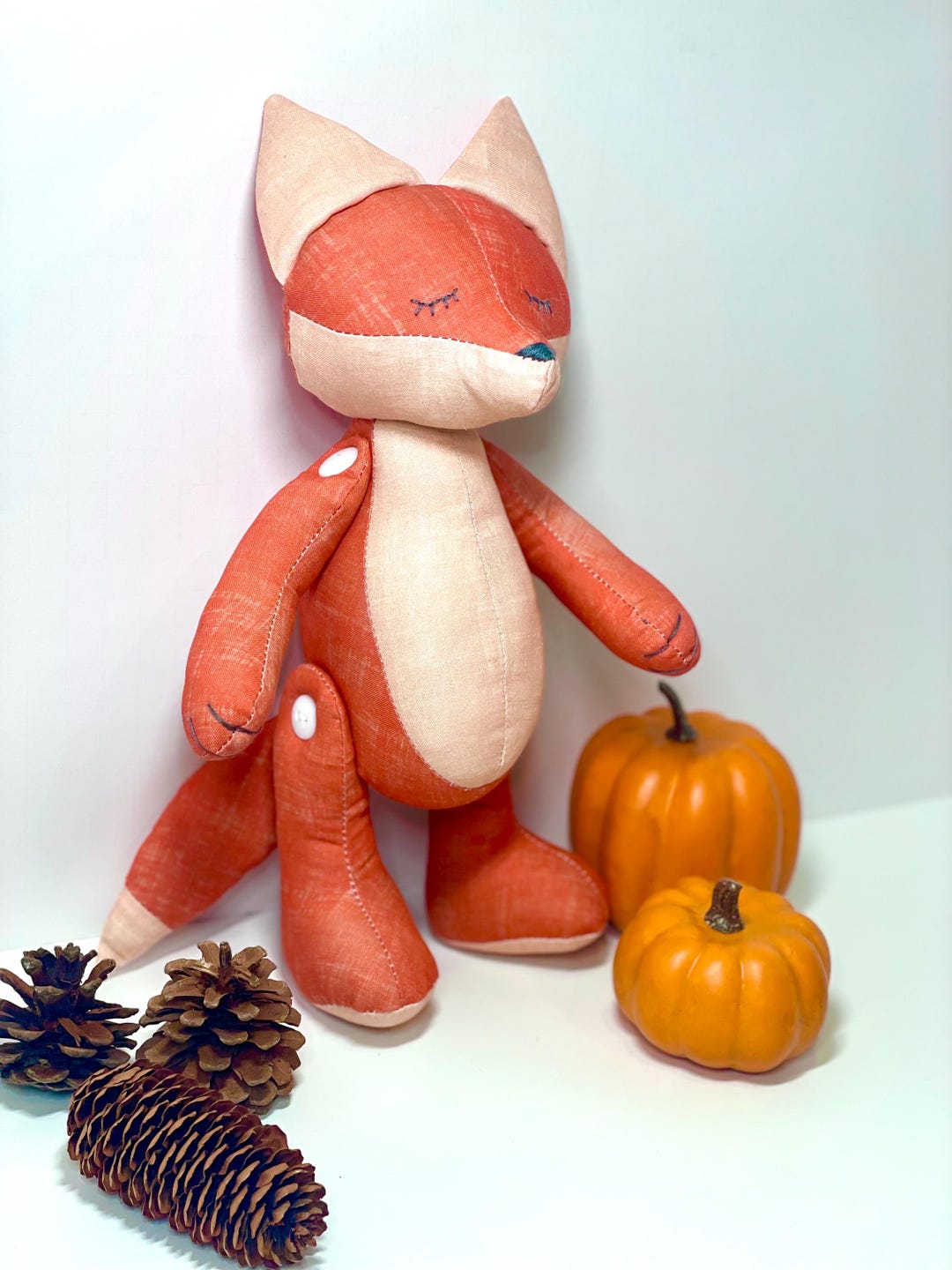 Red Fox Toy. Fox Stuffed Toy. Stuffed Animal the Fox Doll. Rag Doll Fox ...
