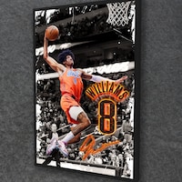 Oklahoma City Thunder Gift for NBA Fan Oklahoma City Thunder Wall Art ...