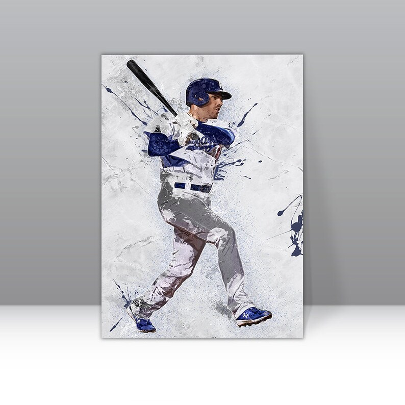 Freddie Freeman Poster, Atlanta Braves Poster, Baseball Framed Canvas ...