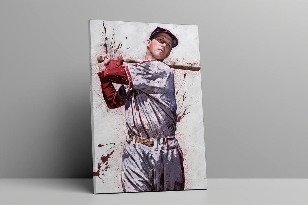 Stan Musial Poster St. Louis Cardinals Framed Canvas Print Baseball ...