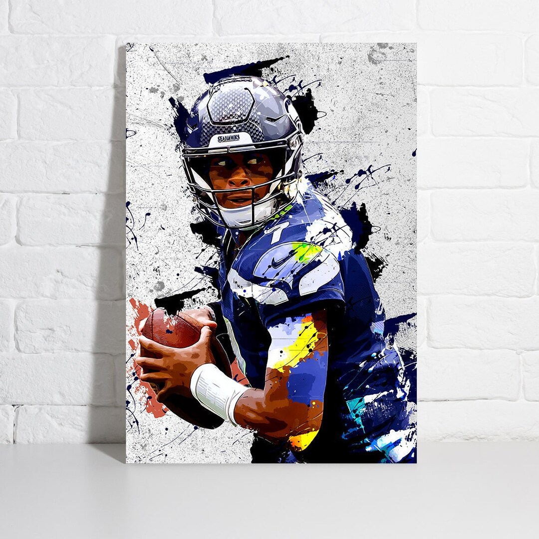 999 Geno Smith Poster Seattle Seahawks Framed Canvas Print Football ...