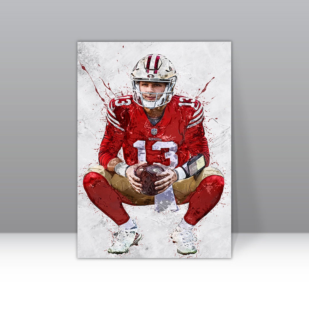 Brock Purdy Poster San Francisco 49ers Framed Canvas Poster Football ...