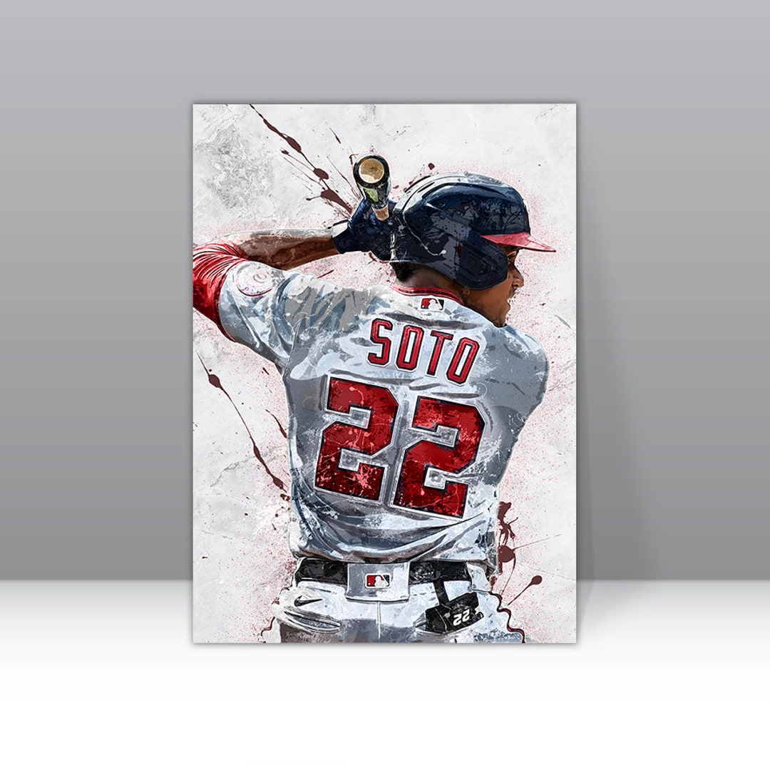 Juan Soto Poster, New York Yankees Poster, Baseball Framed Canvas Print ...