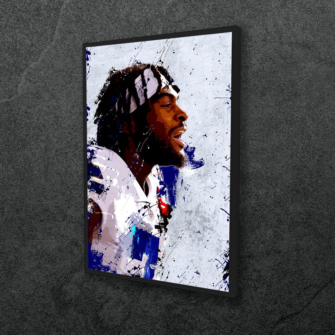 999 Trevon Diggs Poster Dallas Cowboys Framed Canvas Print Football ...