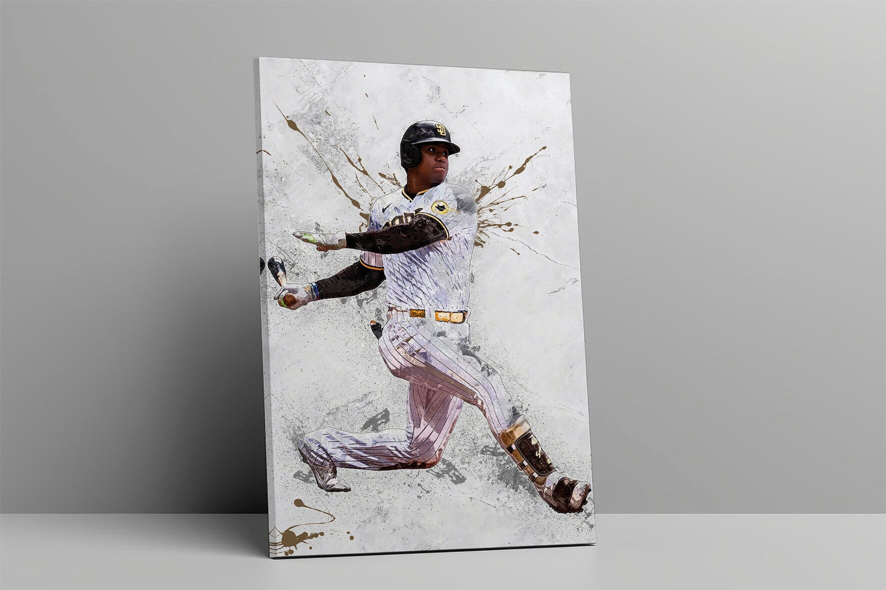 Manny Machado Poster, San Diego Padres Framed Canvas Print, Baseball ...