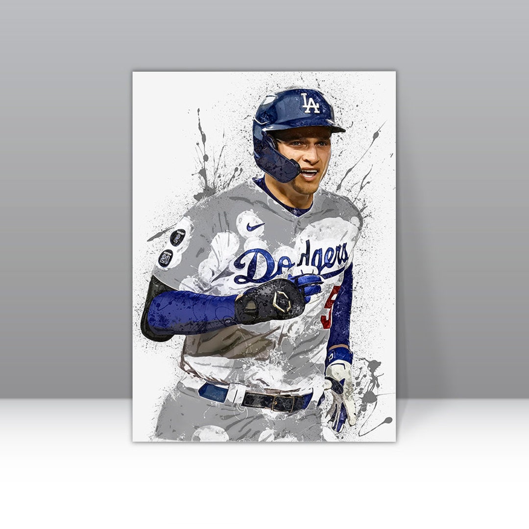 Corey Seager Poster, Texas Rangers Poster, Baseball Framed Canvas Print ...