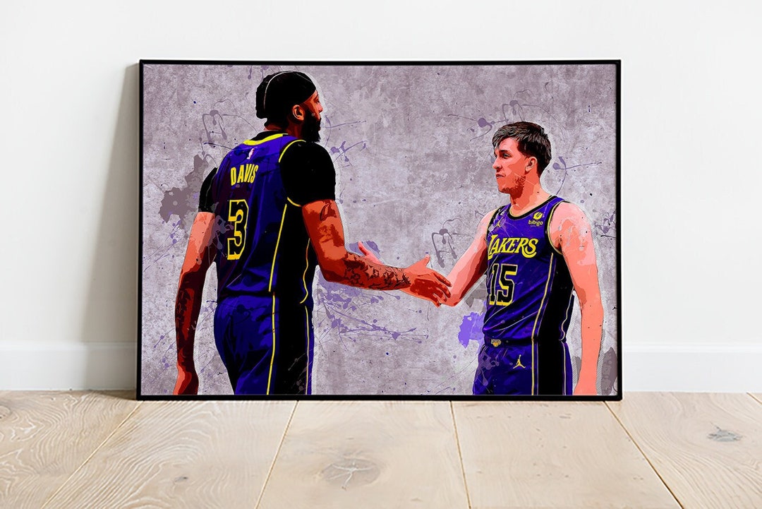 Austin Reaves Poster, Los Angeles Lakers Wall Art, Lakers Canvas Wrap ...