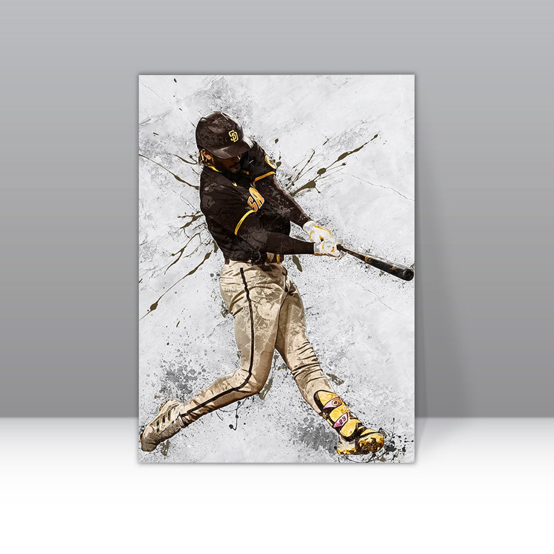 Fernando Tatis Jr Poster San Diego Padres Framed Canvas Print Baseball ...