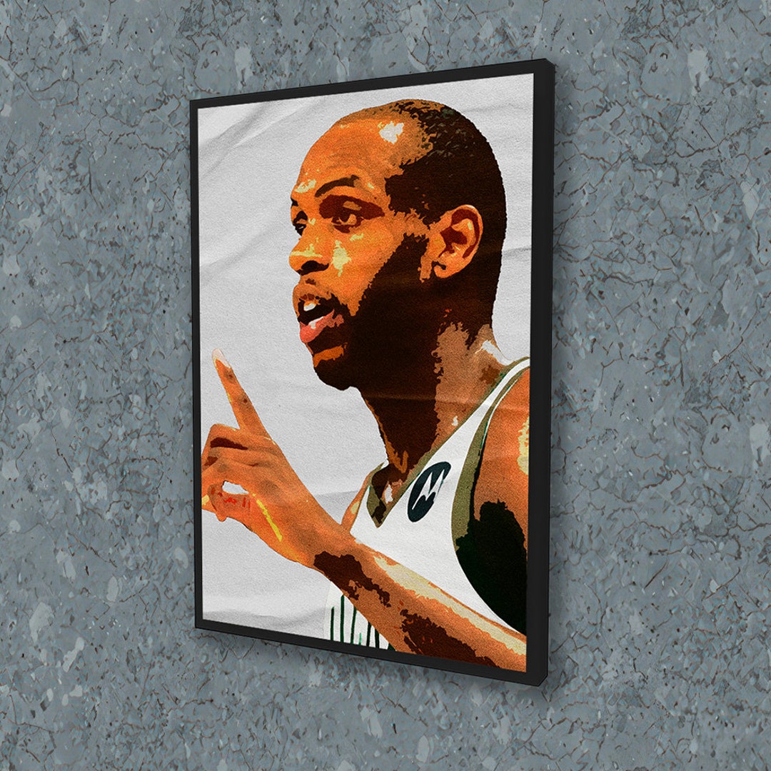 Khris Middleton Wall Art Milwaukee Bucks Framed Canvas Print Basketball ...