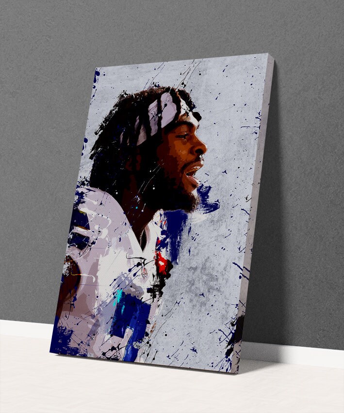 999 Trevon Diggs Poster Dallas Cowboys Framed Canvas Print Football ...