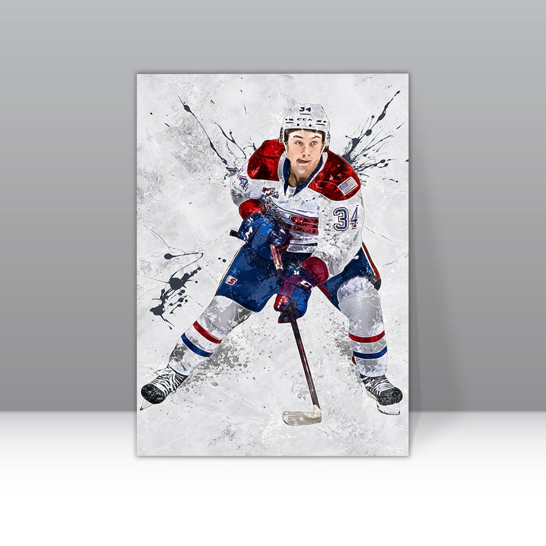 Berkly Catton Poster Spokane Chiefs Hockey Framed Canvas Print NHL Wall ...