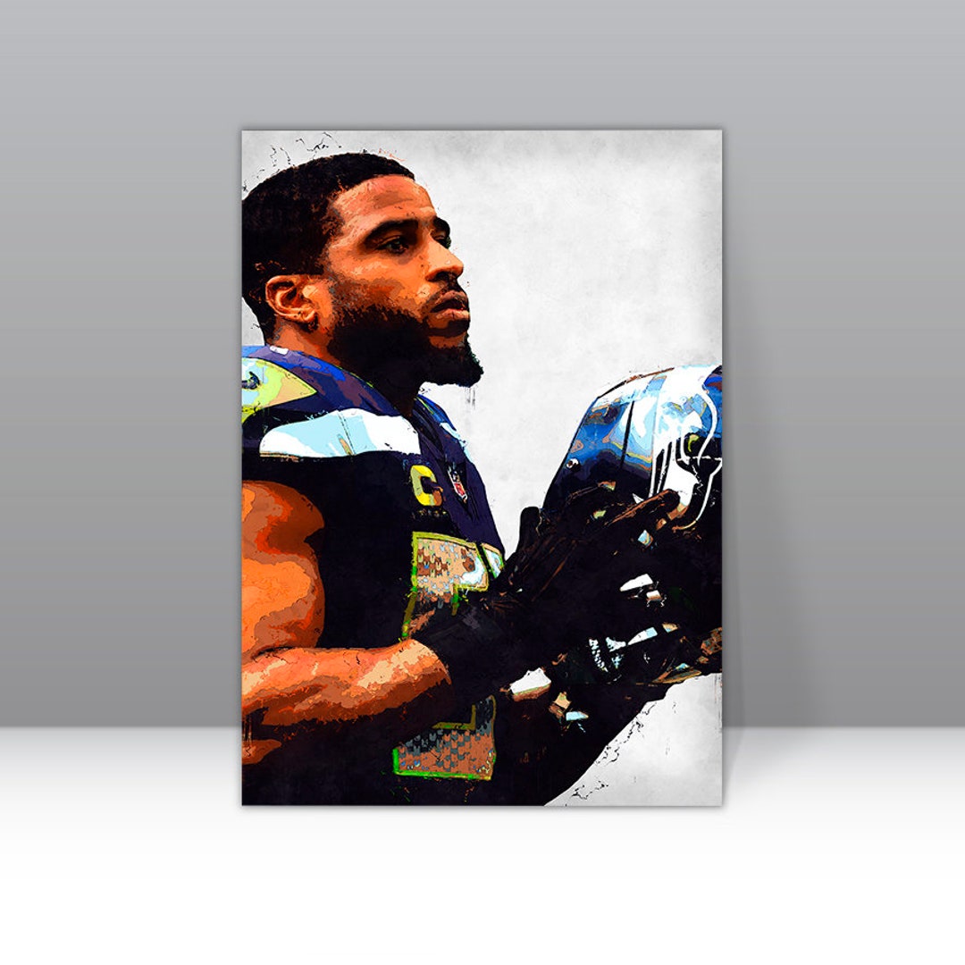 Bobby Wagner Poster Seattle Seahawks Framed Canvas Poster Football Wall ...