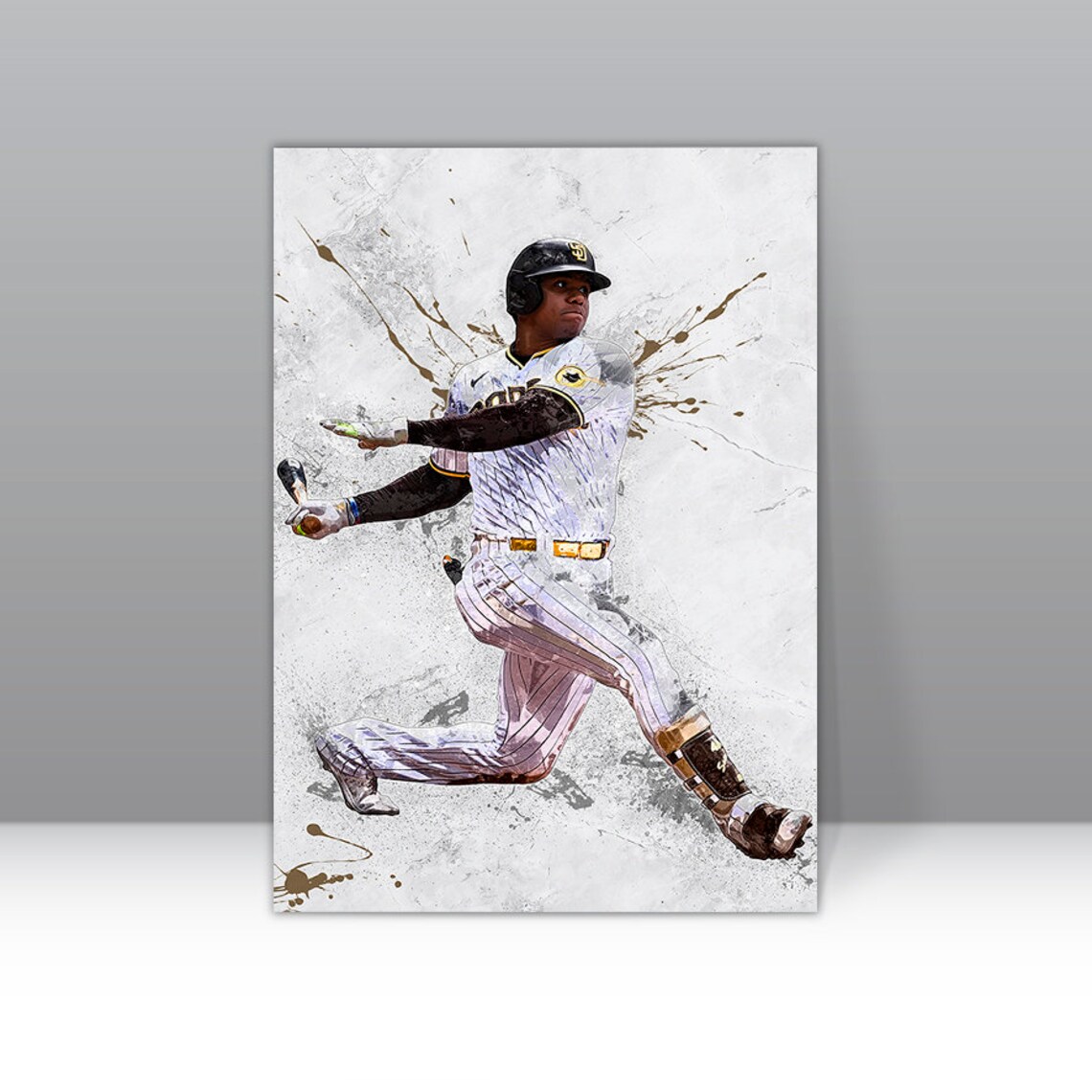 Manny Machado Poster, San Diego Padres Framed Canvas Print, Baseball ...