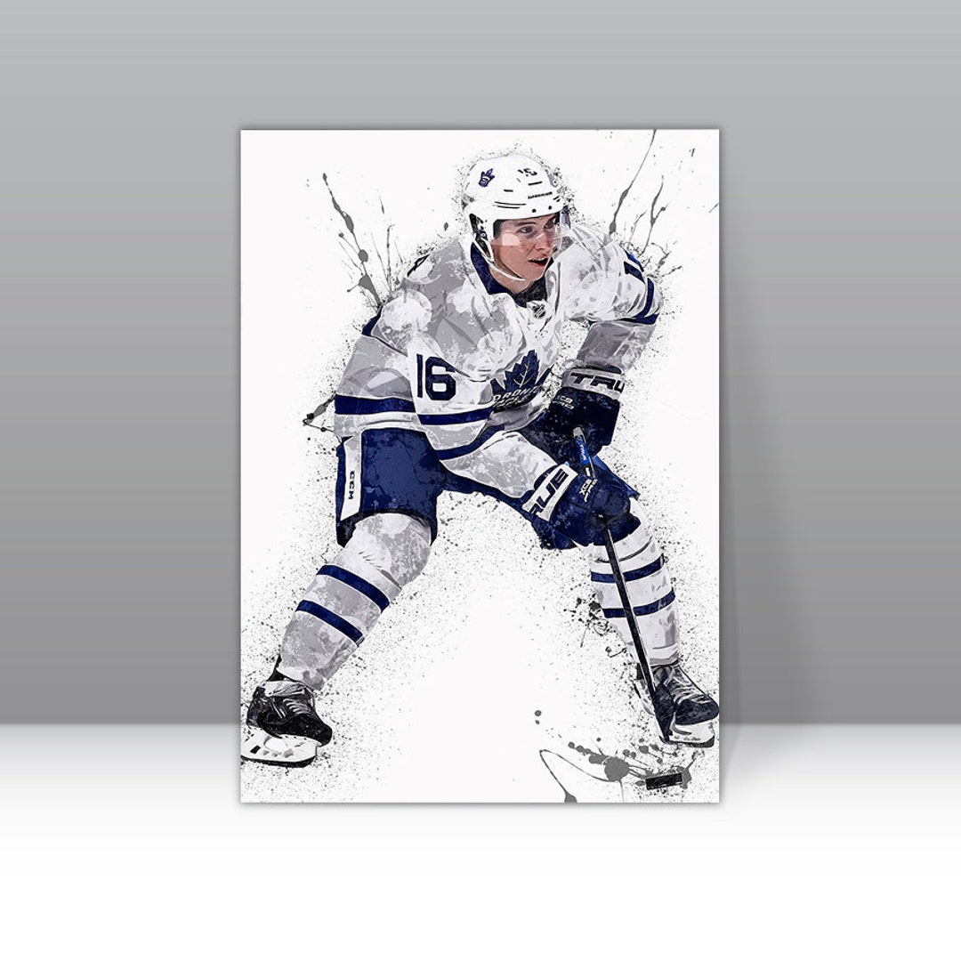 Mitch Marner Poster Toronto Maple Leafs Hockey Framed Canvas Print NHL ...