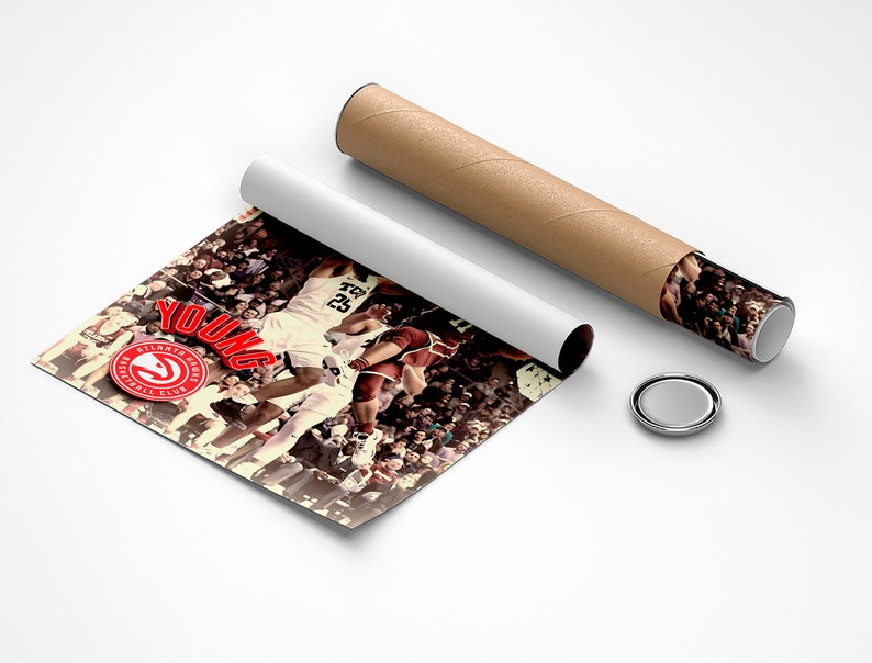 Trae Young Poster, Atlanta Hawks Poster, Basketball Canvas Print ...