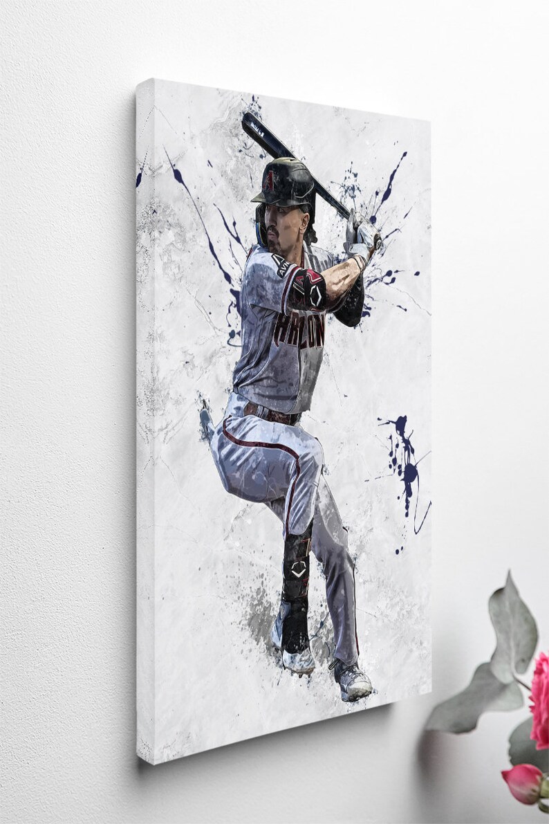 Corbin Carroll Poster Arizona Diamondbacks Framed Canvas Print Baseball ...