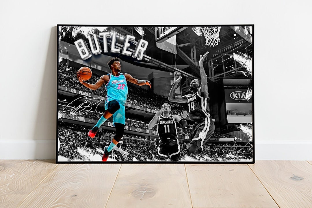 Jimmy Butler Poster, Miami Heat NBA Poster, Abstract Wall Art for Home ...