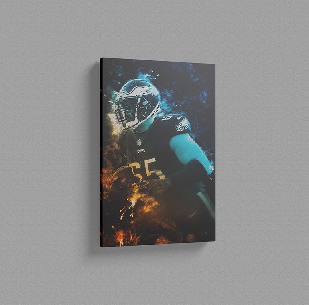Lane Johnson Poster Philadelphia Eagles Framed Canvas Print Basketball ...