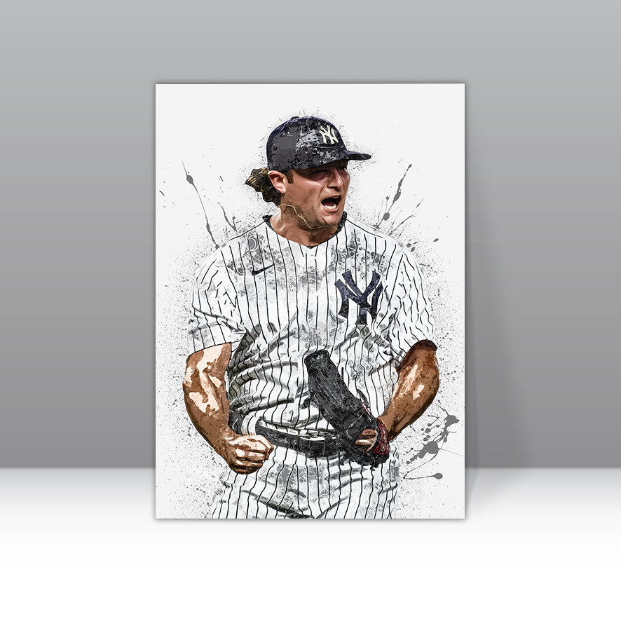 Gerrit Cole Poster New York Yankees Framed Canvas Poster Baseball Wall ...