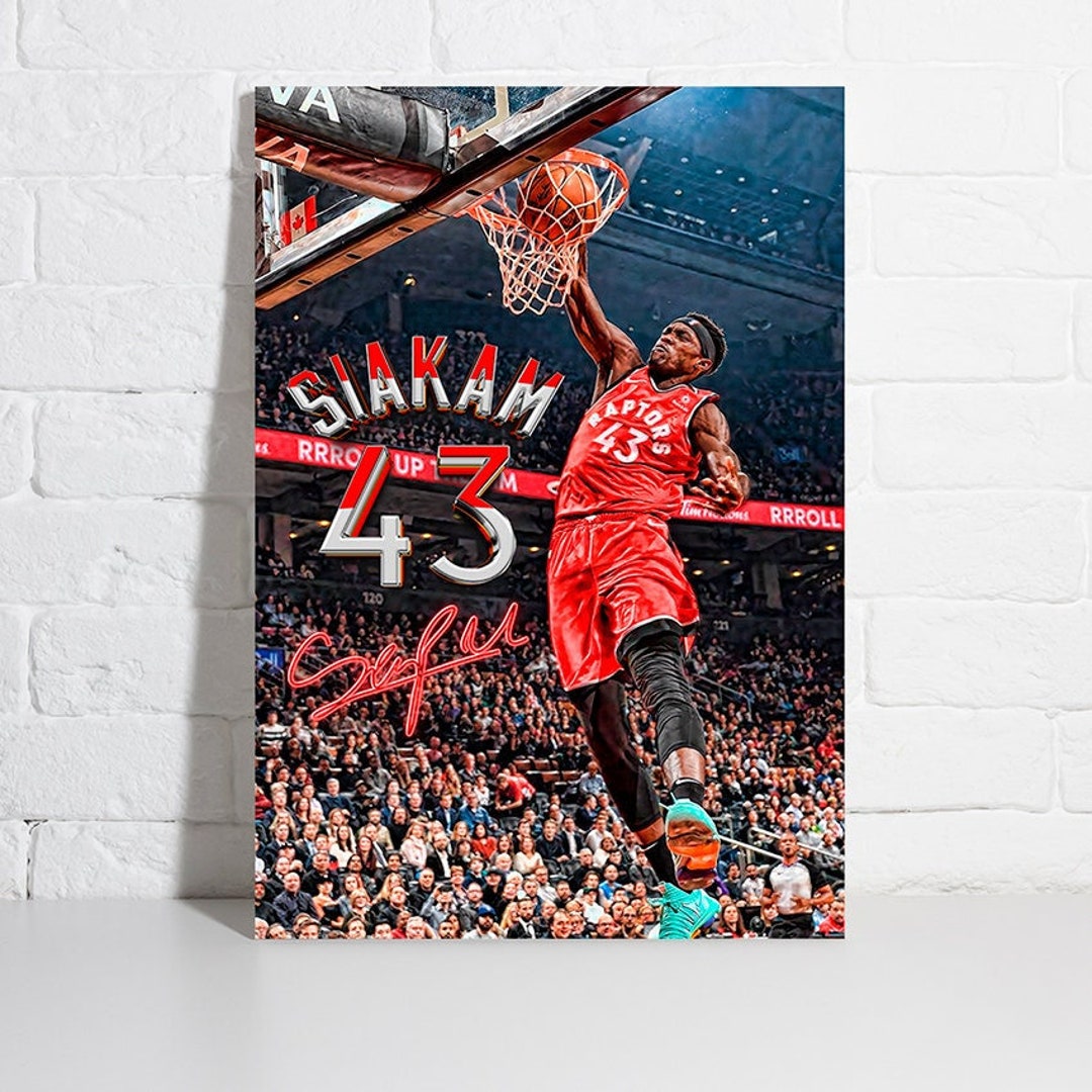 Pascal Siakam Wall Art Toronto Raptors Framed Canvas Poster Basketball ...