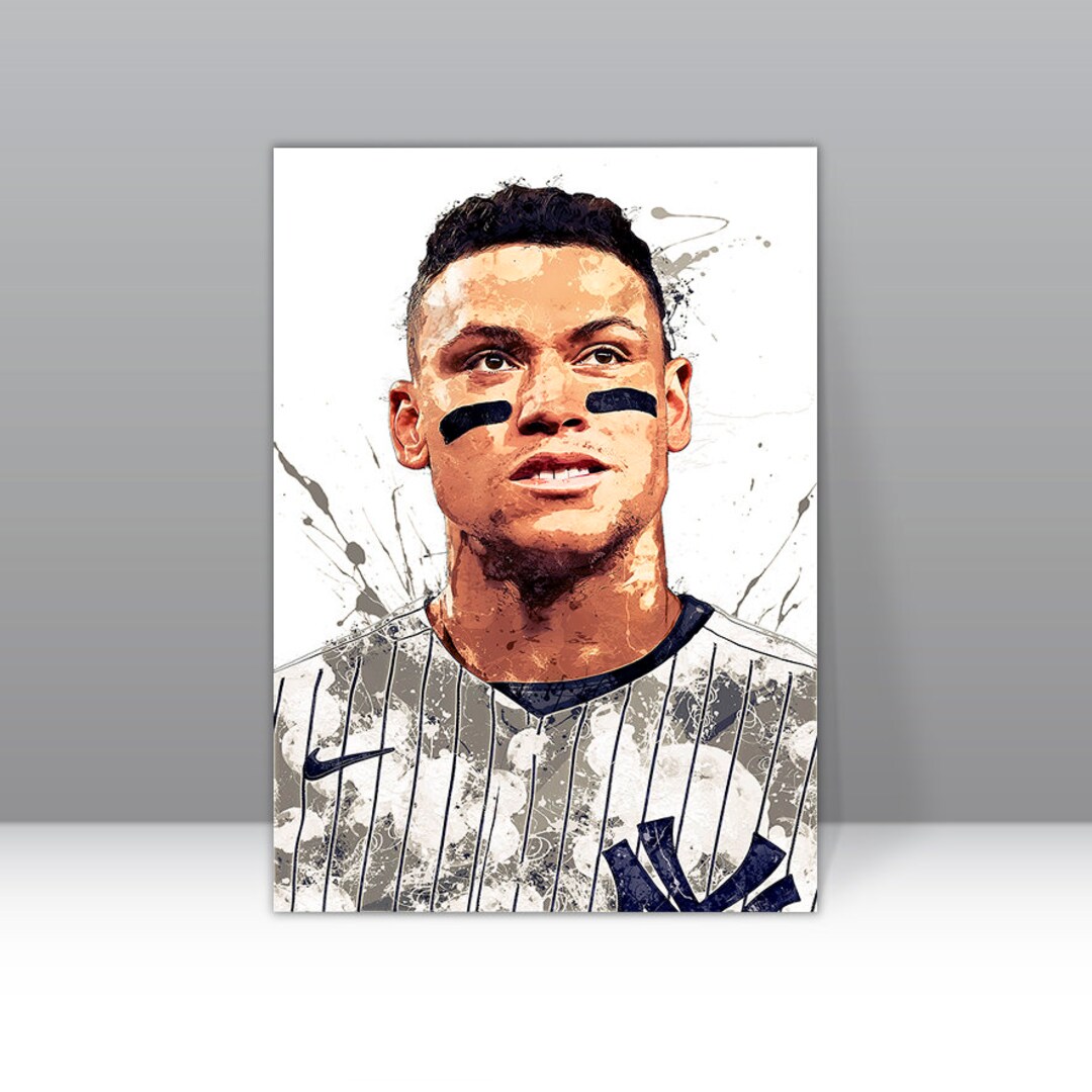 Aaron Judge Poster New York Yankees Framed Canvas Poster Baseball Wall ...